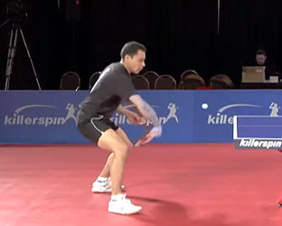 How To Backhand Loop Off Chop in Table Tennis | Killerspin