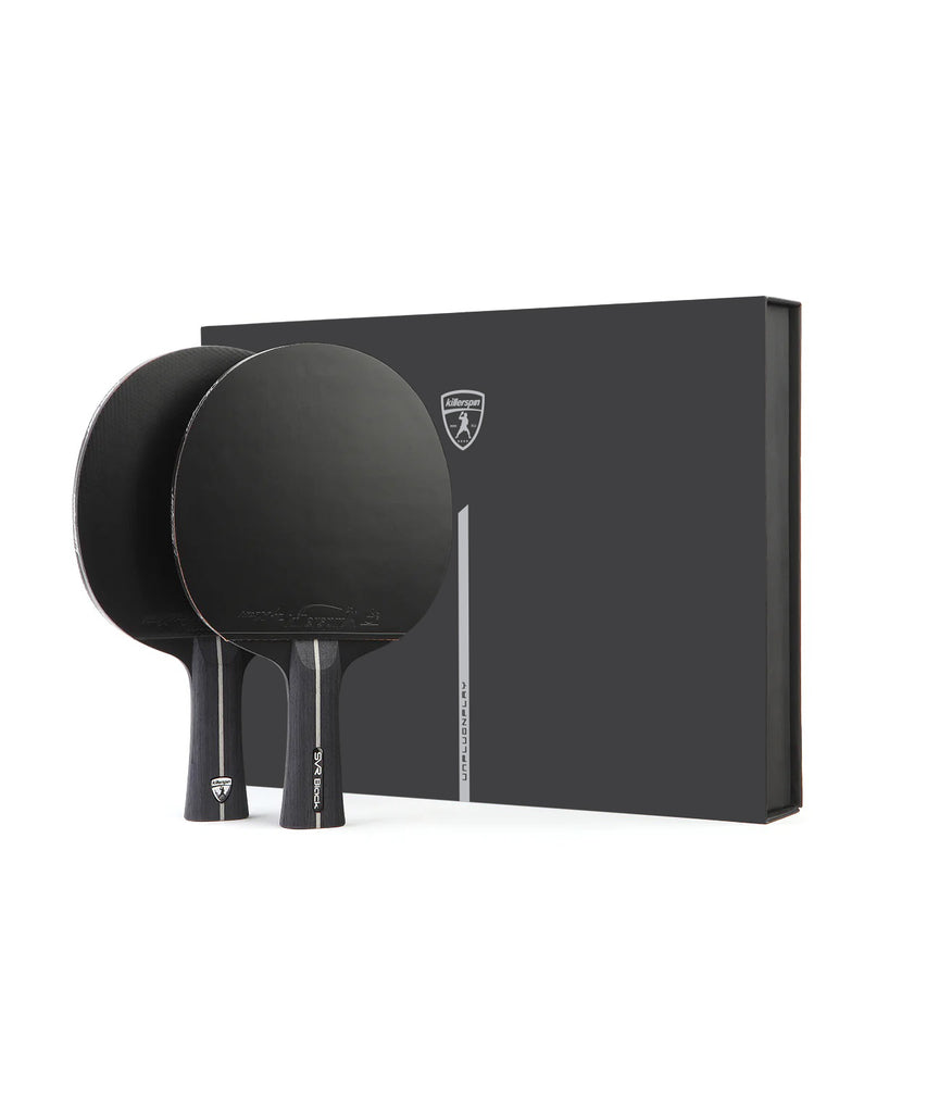 SVR 2U Black Ping Pong Paddle Set | Killerspin Table Tennis