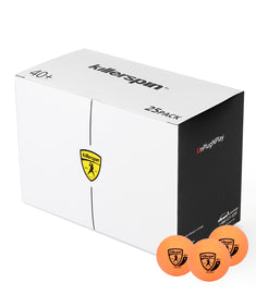 Killerspin 25 Pack - Training Balls 40+ (Orange)