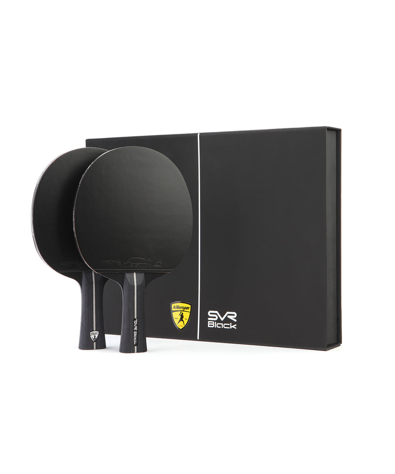 SVR 2U Black Ping Pong Paddle Set | Killerspin Table Tennis