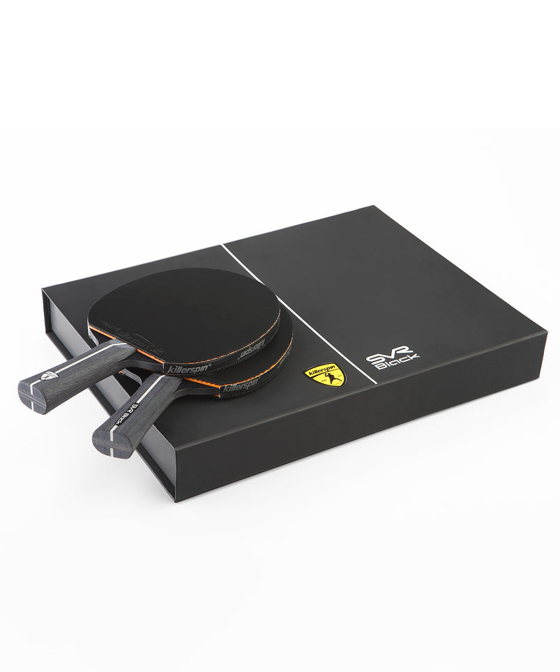 SVR 2U Black Ping Pong Paddle Set | Killerspin Table Tennis